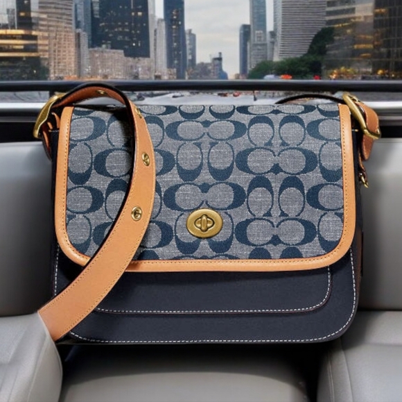 Coach | Bags | Coach Rambler Crossbody In Signature Chambray 3698 | Poshmark